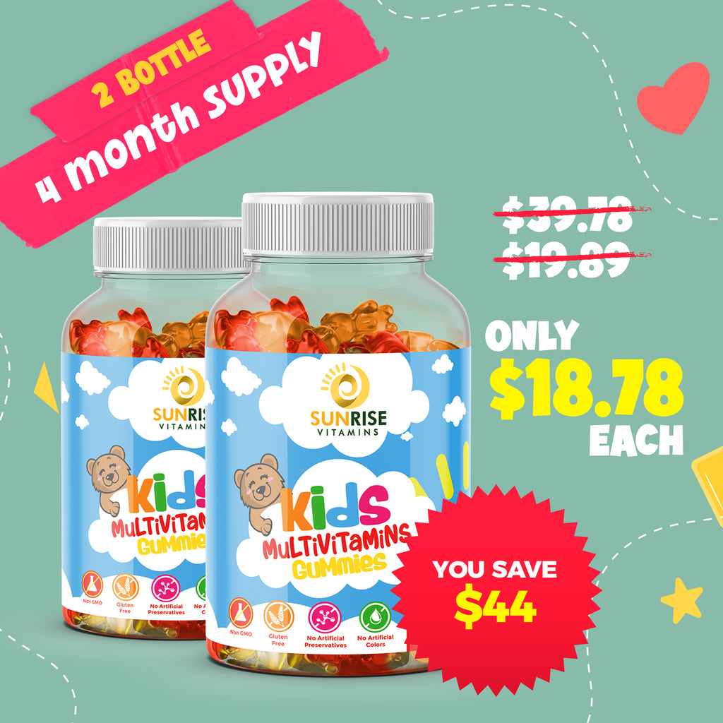 Sunrise Vitamins -Multivitamins for kids Gummies 1 pack (2-month supply ...